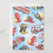 Red Fire Engine Truck Baby Shower Invitation | Zazzle