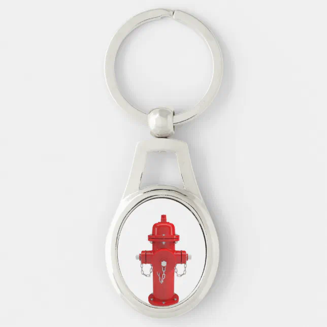 Red Fire Hydrant Keychain | Zazzle