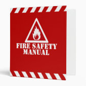 Red Fire Safety Manual Binder | Zazzle