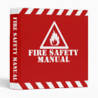 Red Safety Manual Binder | Zazzle.com