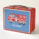 Red Fire Truck Personalized Kids Metal Lunch Box | Zazzle