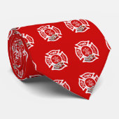 Red Fire Truck Rescue Tie | Zazzle