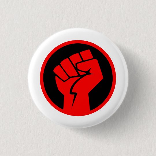 Red Fist of Communism: Political Philosophy Pinback Button | Zazzle.com