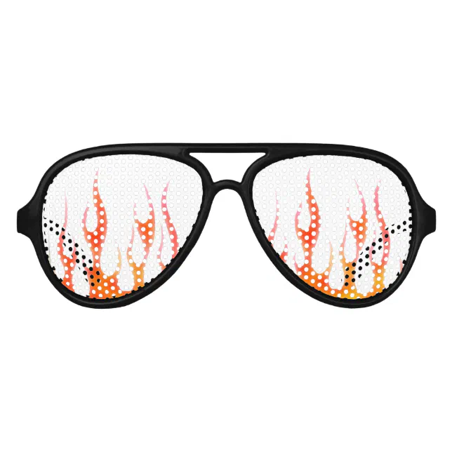 red flame party sunglasses | Zazzle