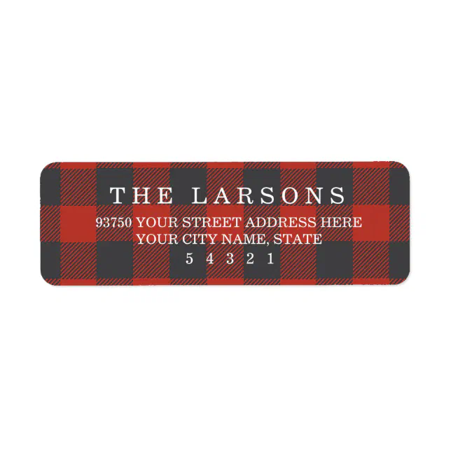 Red Flannel Label | Zazzle