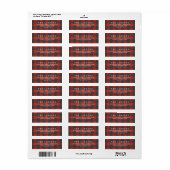 Red Flannel Label | Zazzle