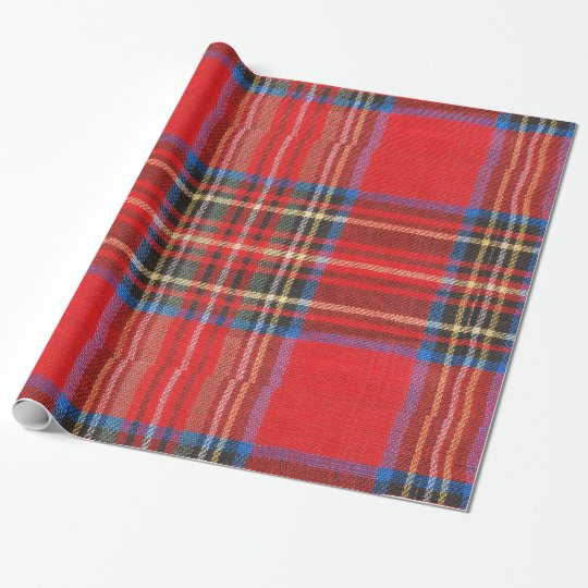 Red Flannel Print Wrapping Paper | Zazzle.com