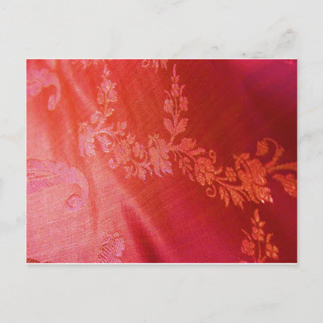 Red Floral Postcard | Zazzle