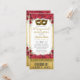 Red Floral Roses Quinceañera Masquerade VIP Ticket Invitation | Zazzle