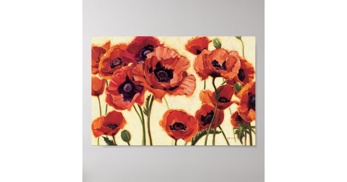 Red Flowers Poster | Zazzle
