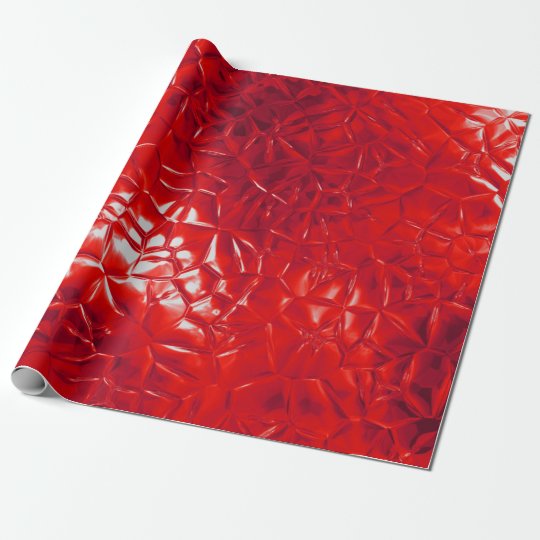 red foil abstract wrapping paper | Zazzle.com