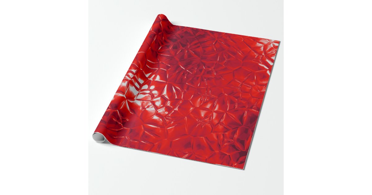 red foil abstract wrapping paper | Zazzle.com