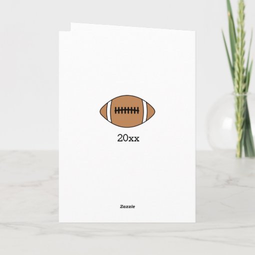 Red Football 13th Birthday Brother Card | Zazzle