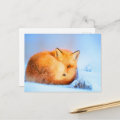 Red Fox Ap18 Artistic Painting Wildlife Artsy Postcard | Zazzle