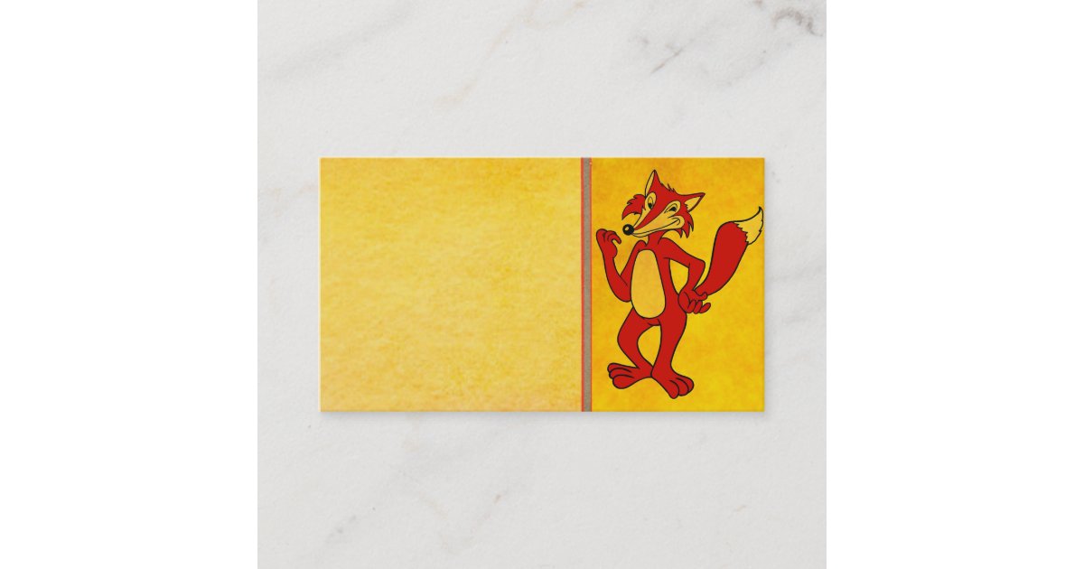 Red Fox Business Card | Zazzle