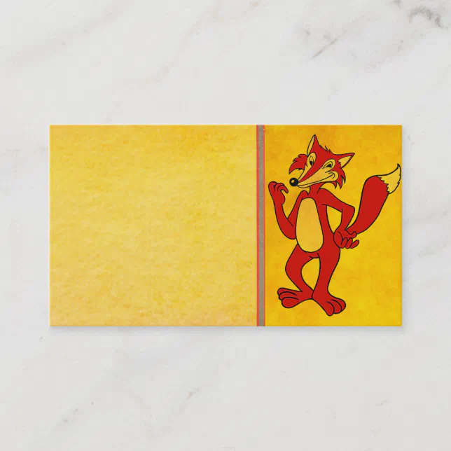 Red Fox Business Card | Zazzle