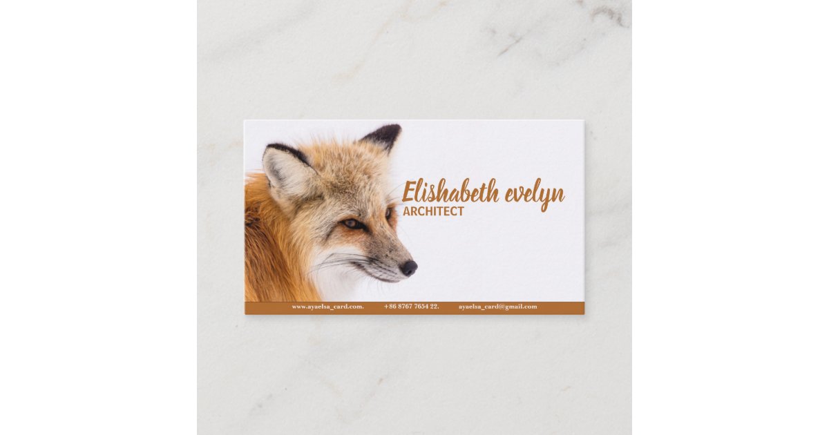 Red Fox Business Card | Zazzle