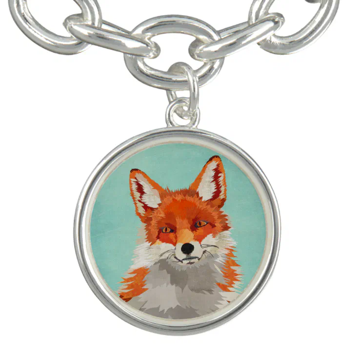 Red Fox Charm Bracelet | Zazzle