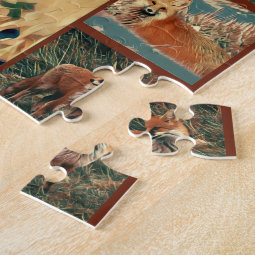Red Fox Collage Jigsaw Puzzle | Zazzle