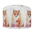 Red Fox Girls Room Foot Stool baby foxes Pouffe Pouf | Zazzle