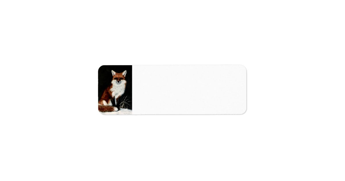 Red Fox Label | Zazzle