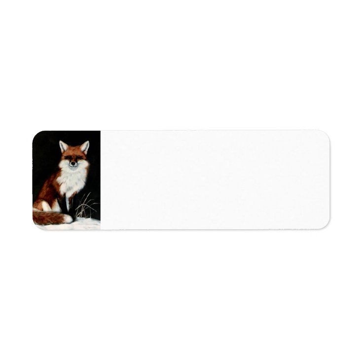 Red Fox Label | Zazzle