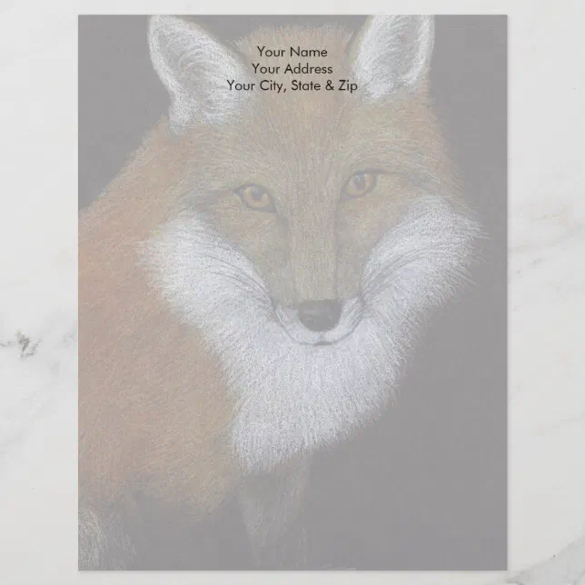 Red Fox Letterhead | Zazzle