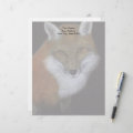Red Fox Letterhead | Zazzle