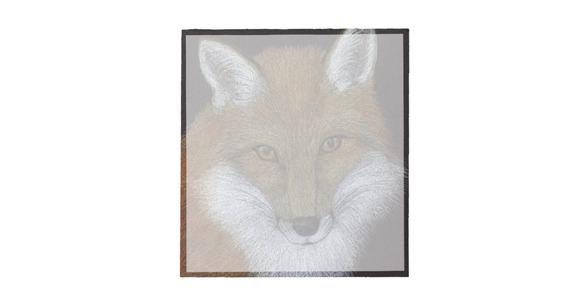 Red Fox Notepad | Zazzle
