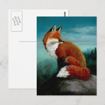 Red Fox Postcards | Zazzle
