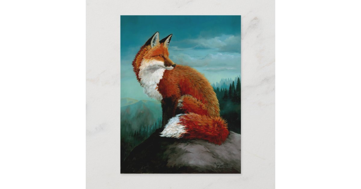 Red Fox Postcards | Zazzle