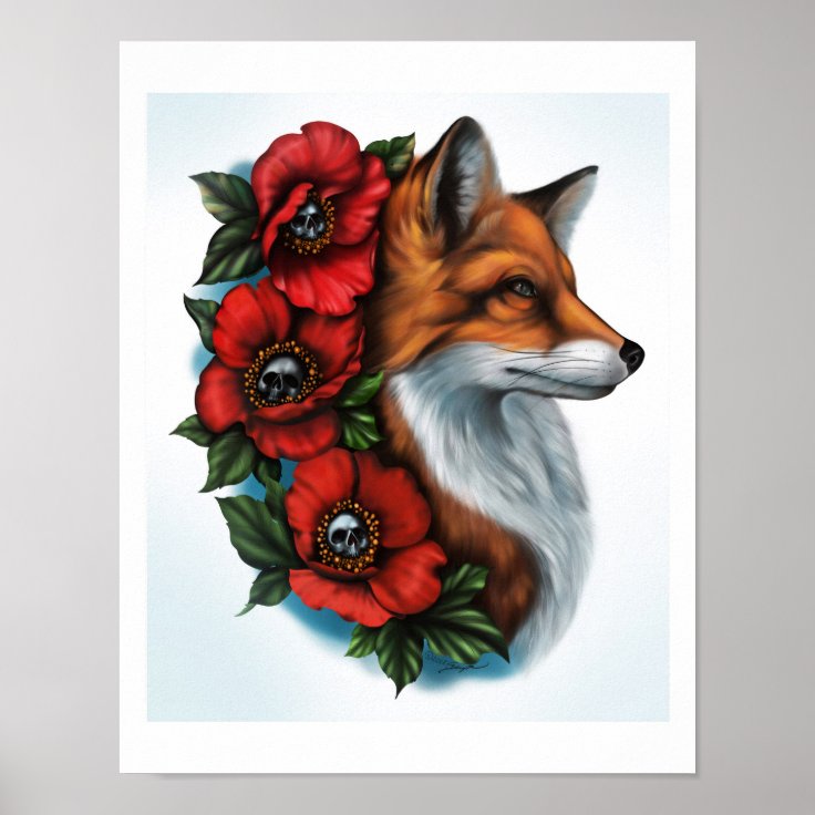 Red Fox Poster | Zazzle