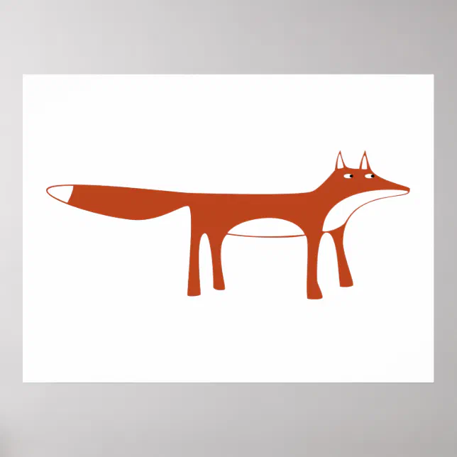Red Fox Poster | Zazzle