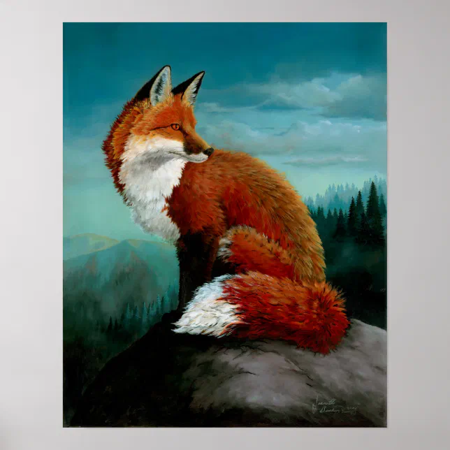 Red Fox Poster | Zazzle