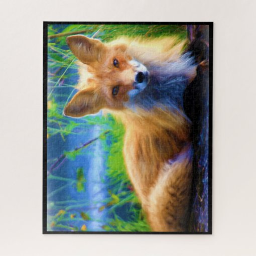Red Fox | Scenic Animal Photo Jigsaw Puzzle | Zazzle