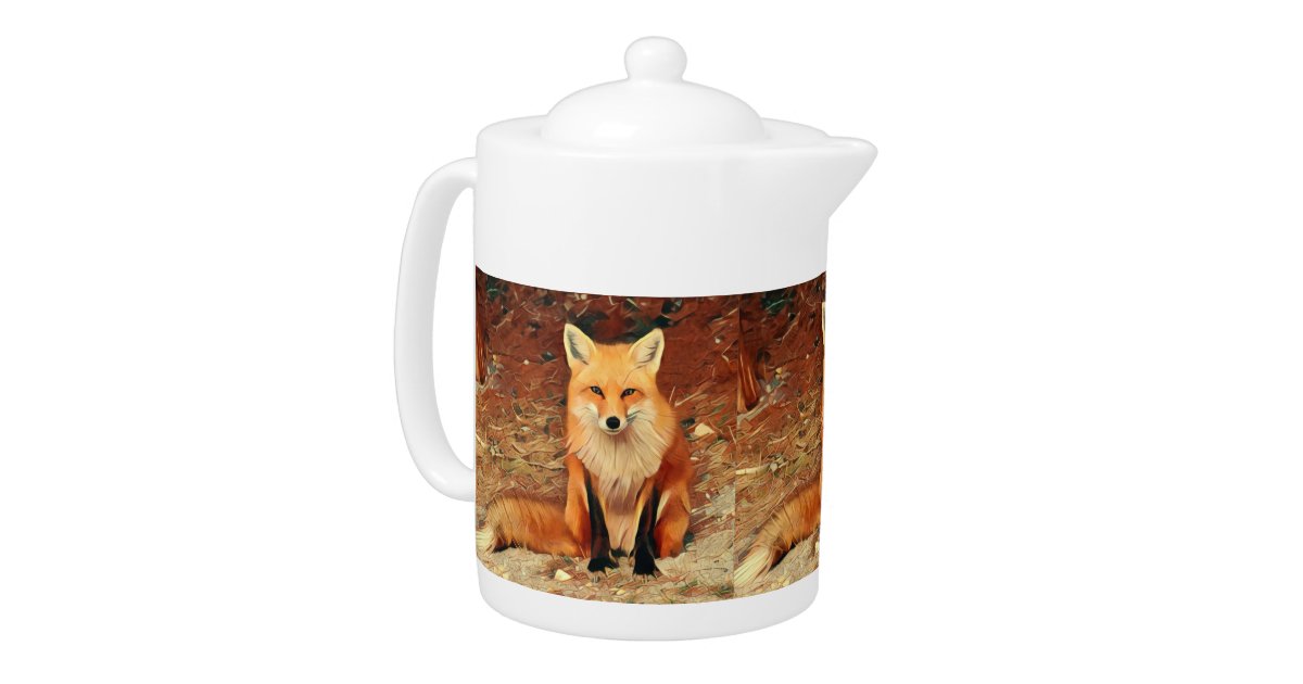 Red Fox Teapot | Zazzle