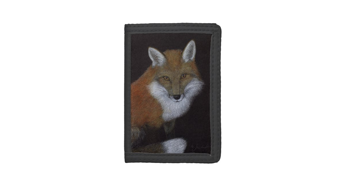 Red Fox Trifold Wallet | Zazzle