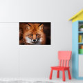 Red Fox Wild Woodland Animal Poster | Zazzle