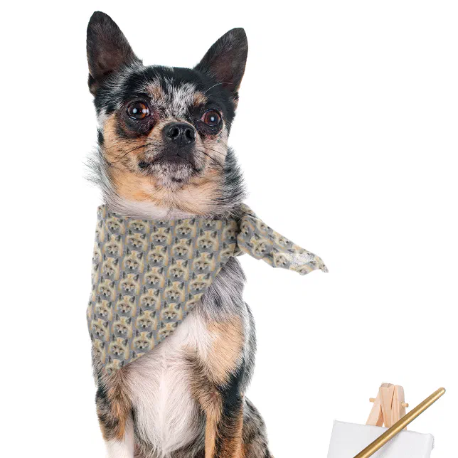 Red Fox Wildlife Photo Pattern Bandana | Zazzle