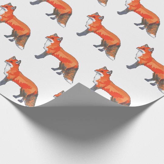 Red Fox Wrapping Paper | Zazzle.com