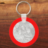 Red Frame Keychain | Zazzle