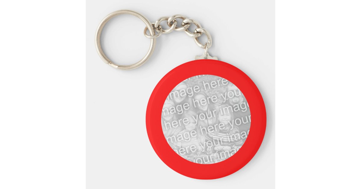 Red Frame Keychain | Zazzle.com