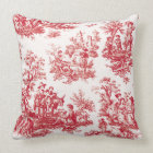 French Country Toile Print MoJo Throw Pillow | Zazzle.com