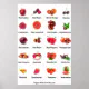 Red Fruits and Vegetables Poster | Zazzle