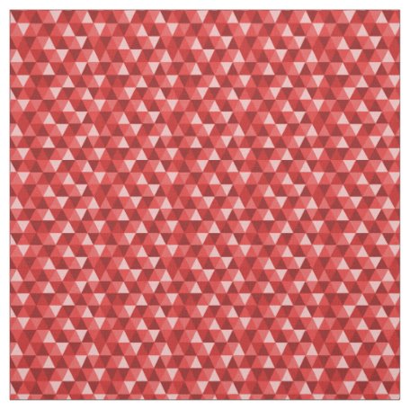 Simple Red Triangle Pattern Fabric | Zazzle