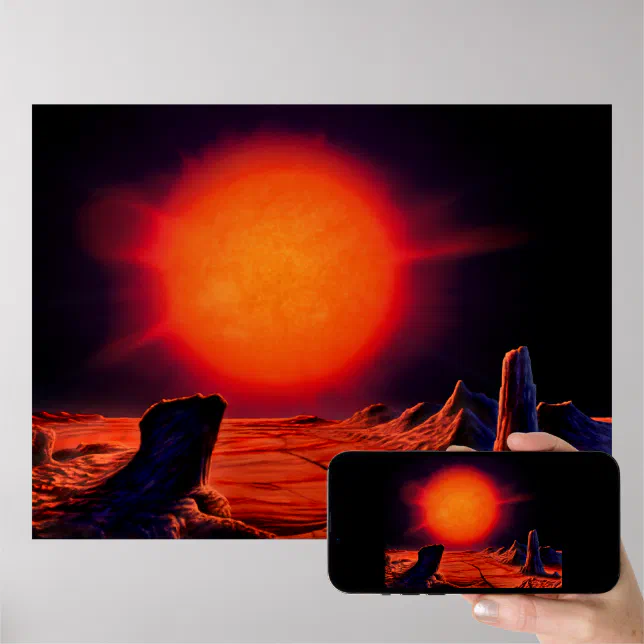 Red giant Sun Poster | Zazzle