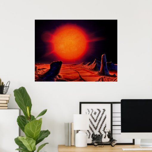 Red giant Sun Poster | Zazzle