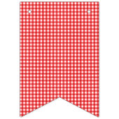 Red Gingham HAPPY BIRTHDAY Banner | Zazzle