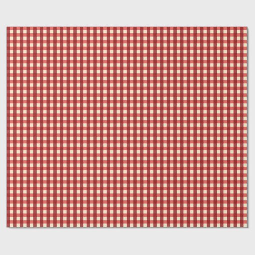 Red Gingham Wrapping Paper | Zazzle