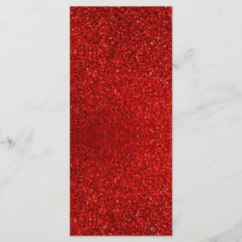 Red Glitter High Heels | Fifty & Fabulous Birthday Menu | Zazzle